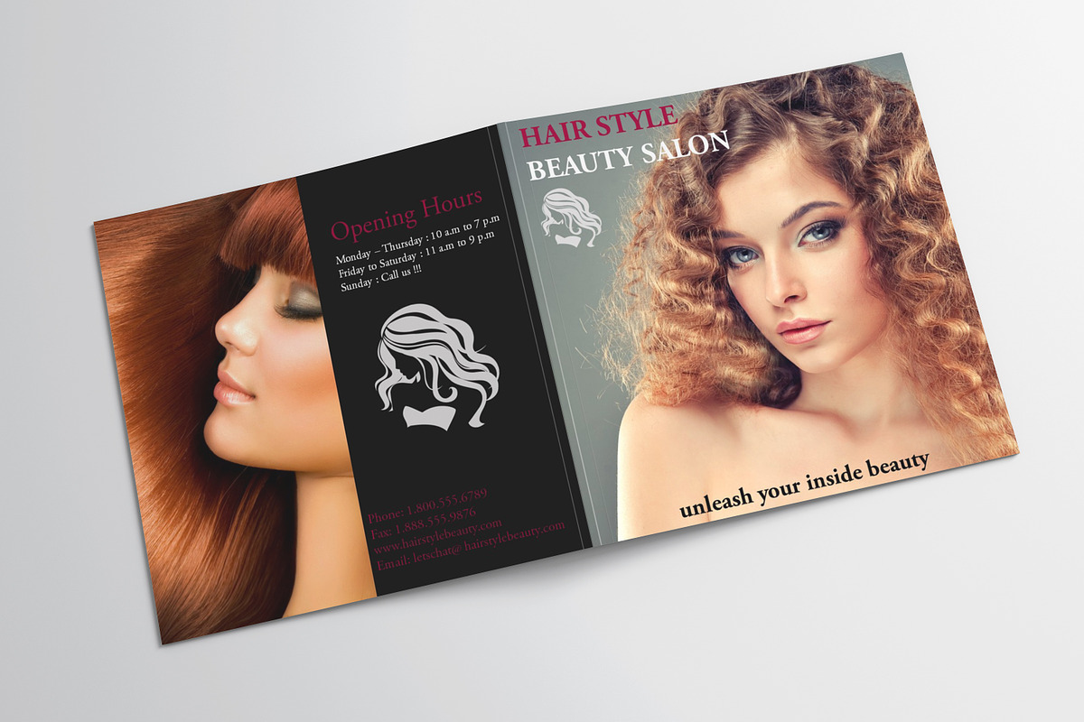 Hair Styles Beauty Salon Portfolio, a Presentation Template by Design ...