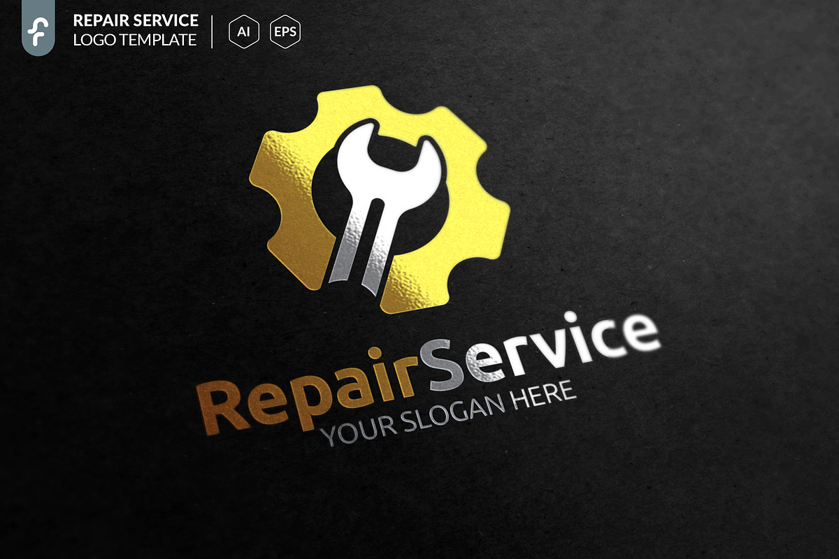 Repair Service Logo, a Branding & Logo Template by ft.studio