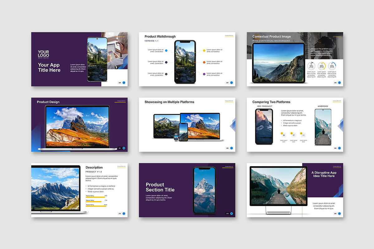 Meta Modern PowerPoint Presentation, a Presentation Template by ...