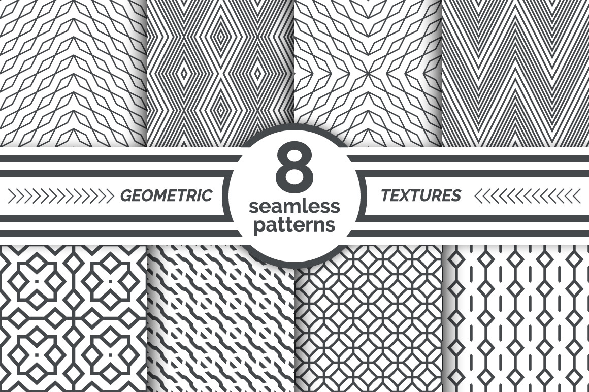 Geometrical seamless patterns, a Pattern Graphic by pattern shop