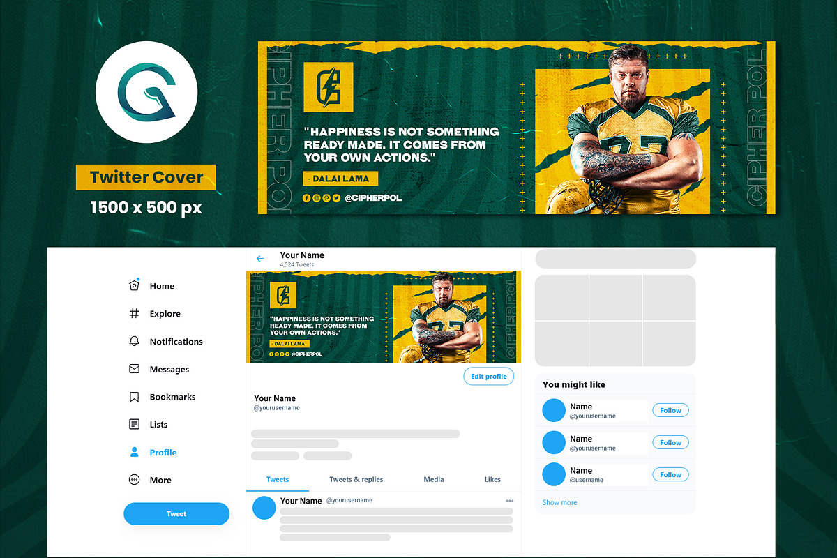 American Football Social Media Pack, a Social Media Template by ...