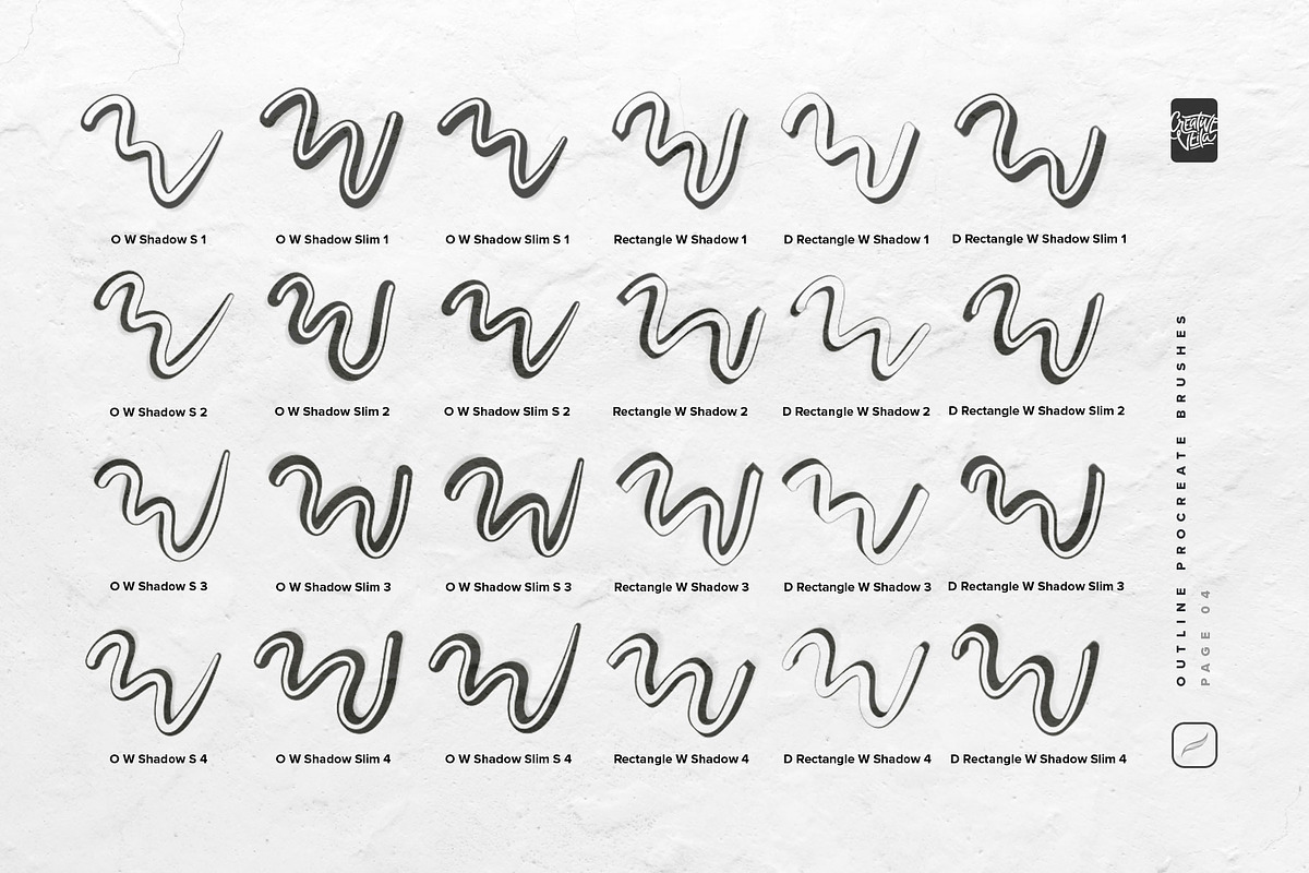 Outline Procreate Brushes A Brush Add On By Creative Veila