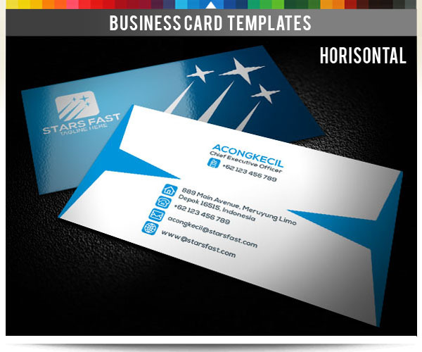 Premium Business Card - Stars Fast, a Business Card Template by Acongraphic