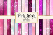 Pink Bokeh Digital Paper, a Texture Graphic by Digital Curio