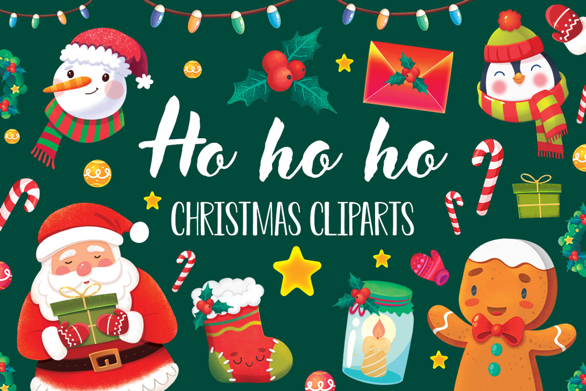 Christmas cute cliparts, an Object Graphic by MiraBell