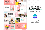 Facebook Template Colorful Canva, a Social Media Template by ltsdesigns