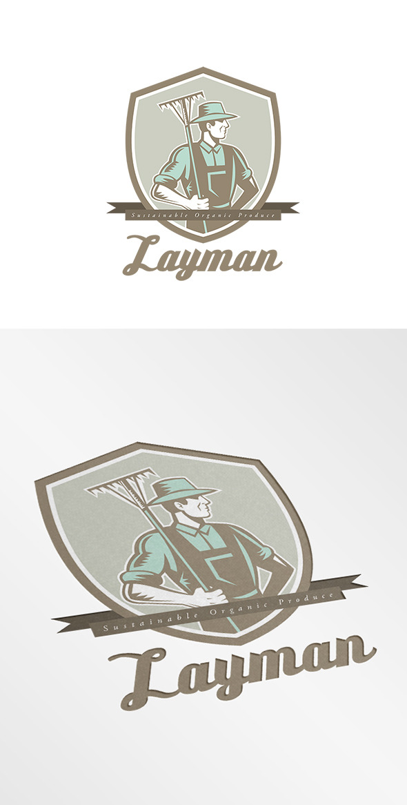 Layman Sustainable Organic Farms Log, a Branding & Logo Template by ...