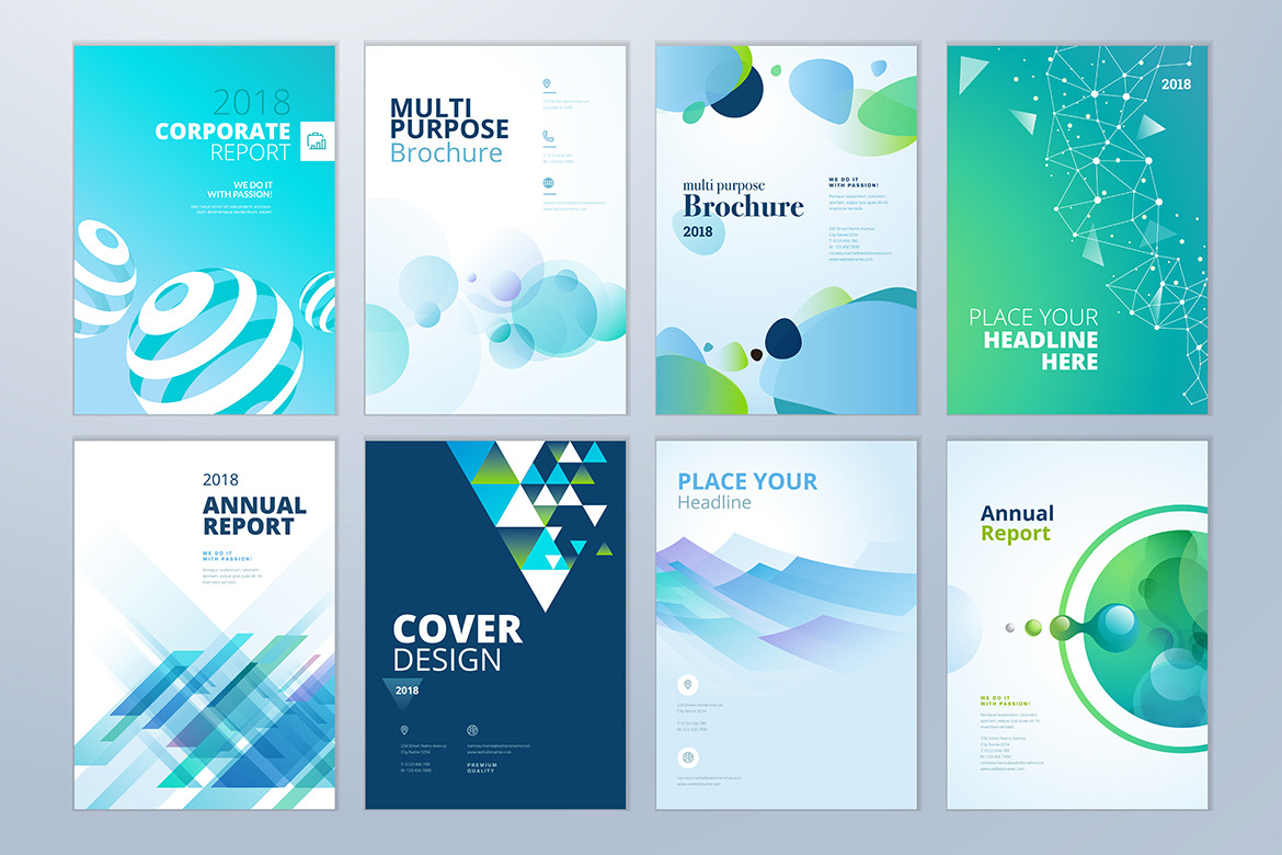 Brochure cover designs, a Background Graphic by PureSolution