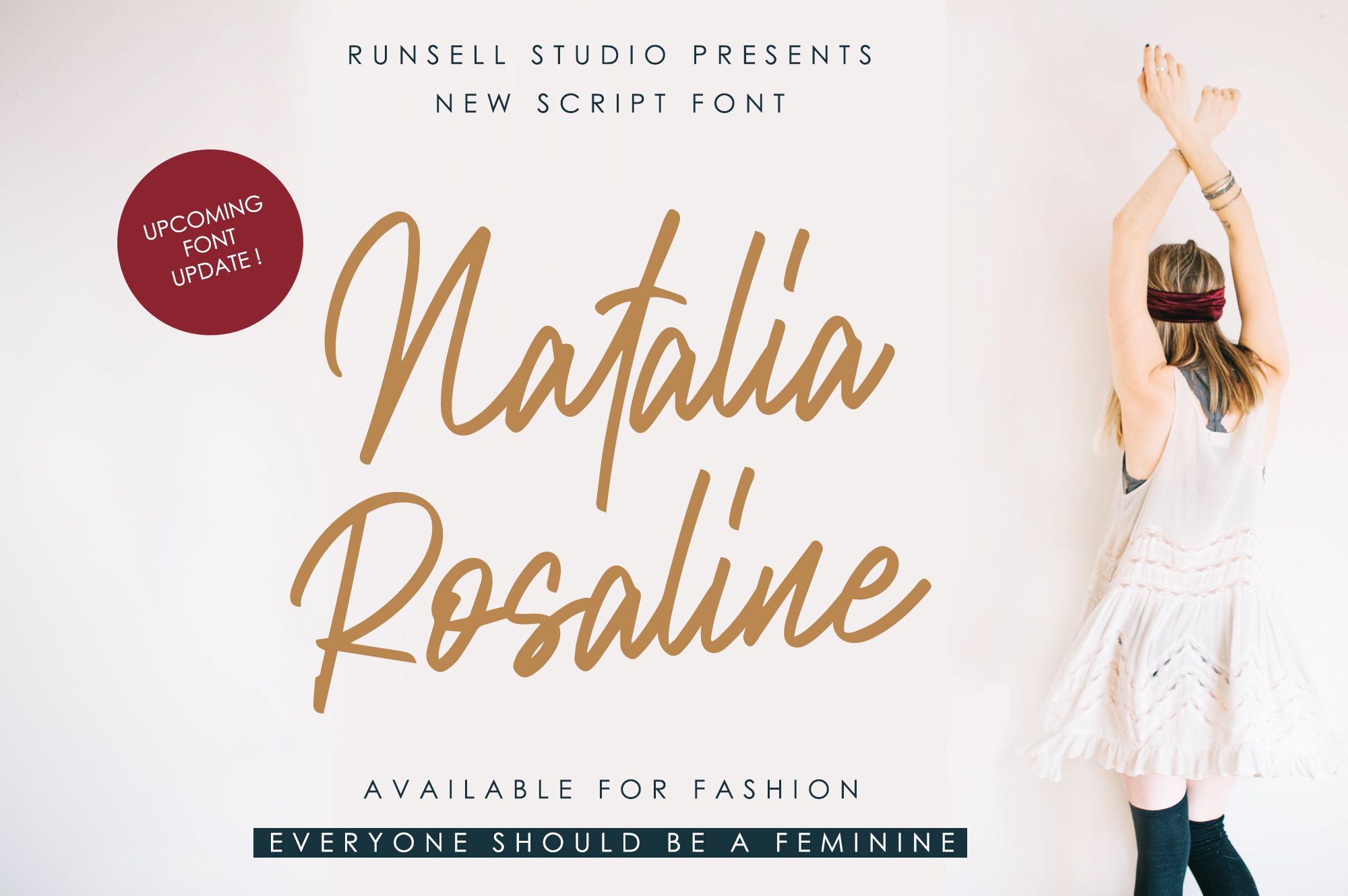 Natalia Rosaline (UPDATE), a Script Font by Runsell Studio | Creative ...