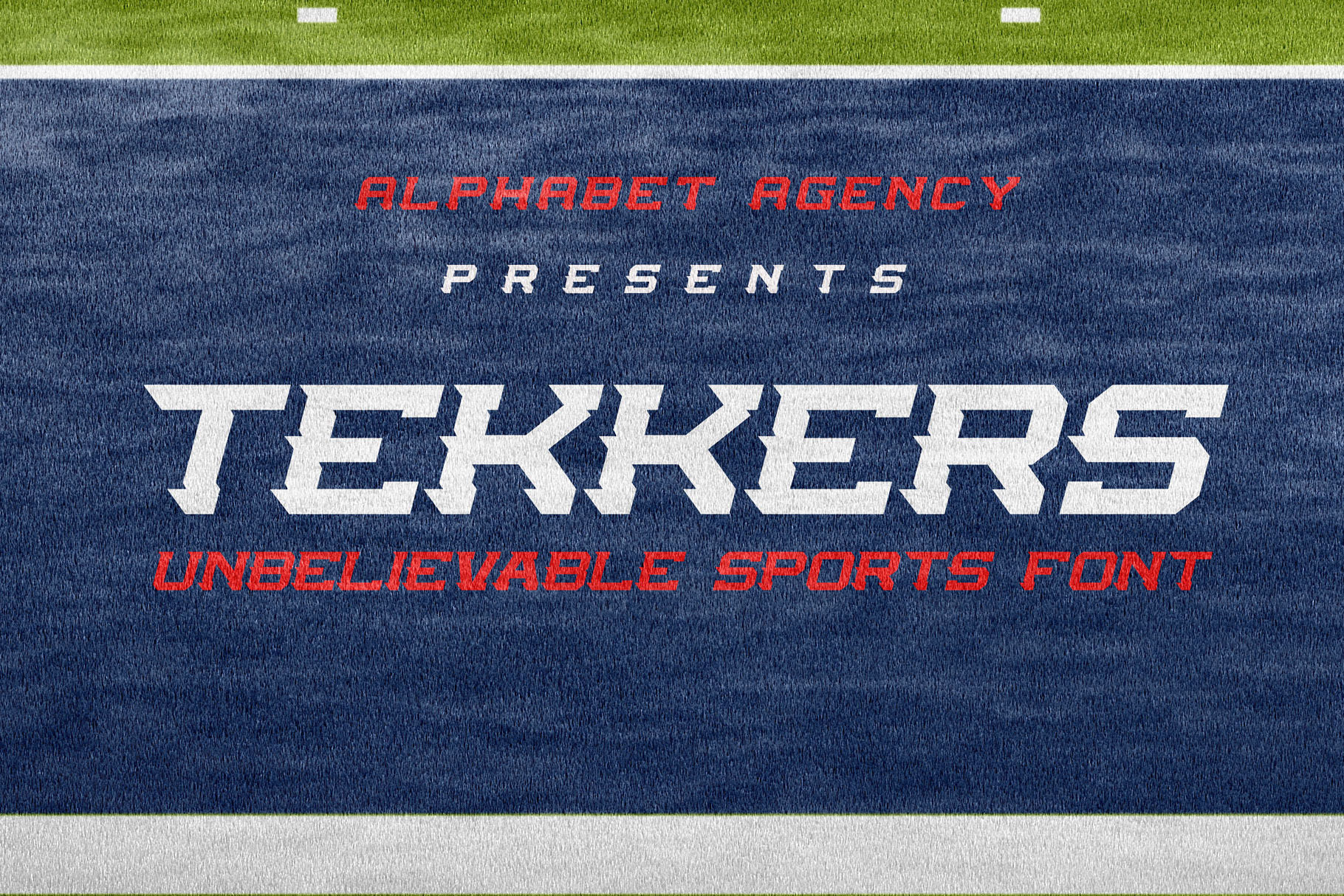 TEKKERS - UNBELIEVABLE SPORTS FONT, a Slab Serif Font by Alphabet Agency