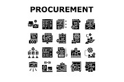 Procurement Process Collection Icons, an Industrial Photo by pikepicture