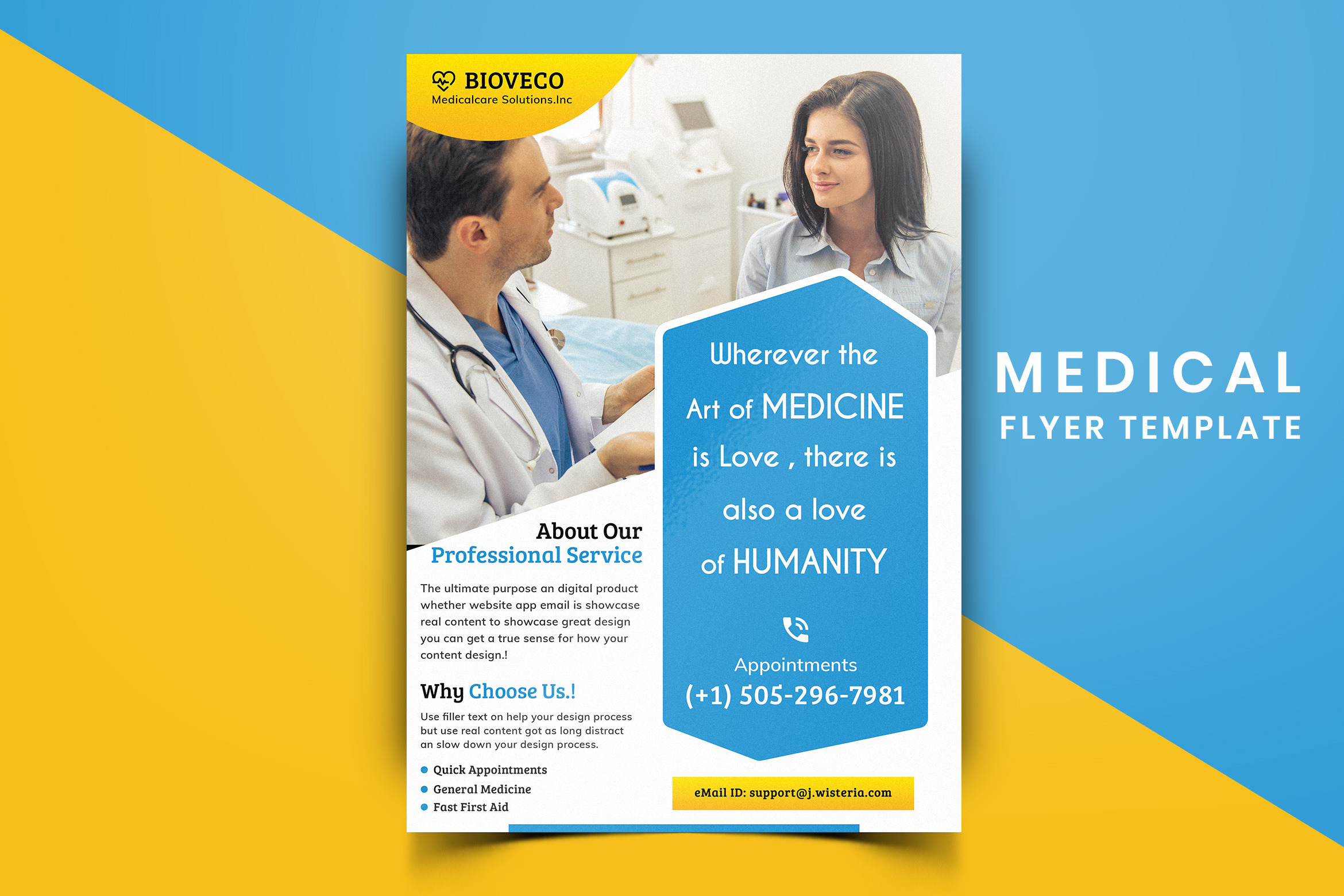 Medical and Hospital Flyer Template, a Flyer Template by 3djagan ...