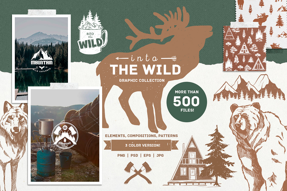 Wilderness & Camping graphic set, an Object Graphic by VerAna
