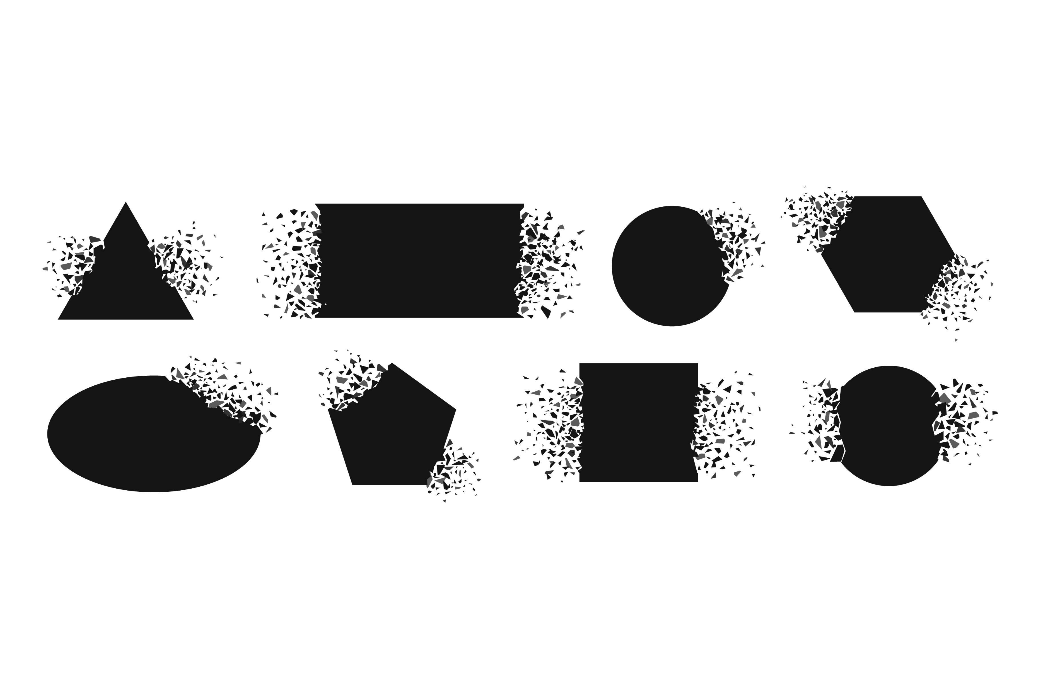 Shape explosion, frame exploded and | Graphics ~ Creative Market