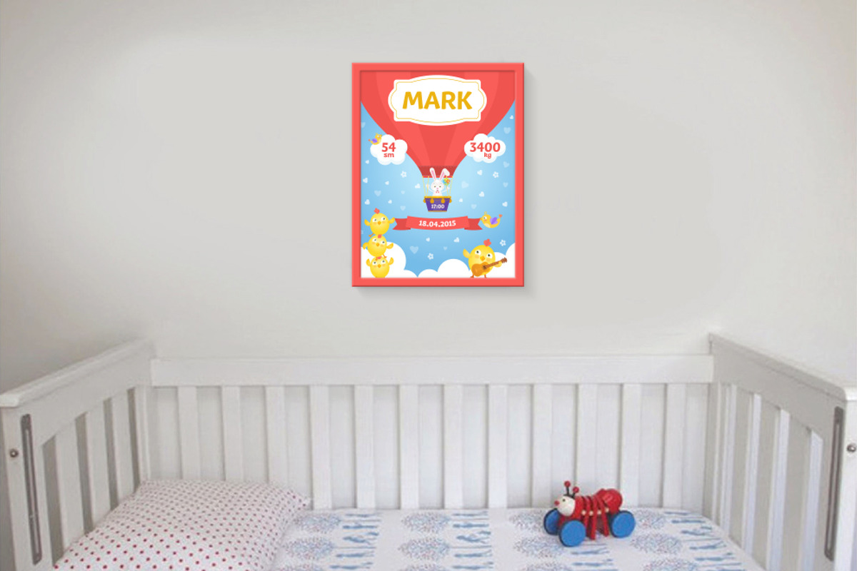 Poster of the newborn baby, an Illustration by designbymalex | Creative ...