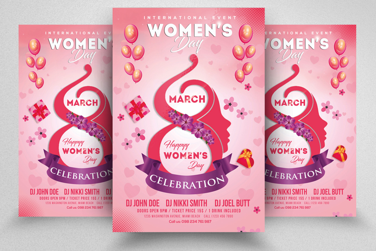 Women's Day Flyer Template, a Flyer Template by Psd Templates ...