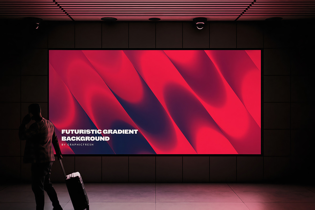 Futuristic Blend - Abstract Gradient, a Background Graphic by Graphicfresh