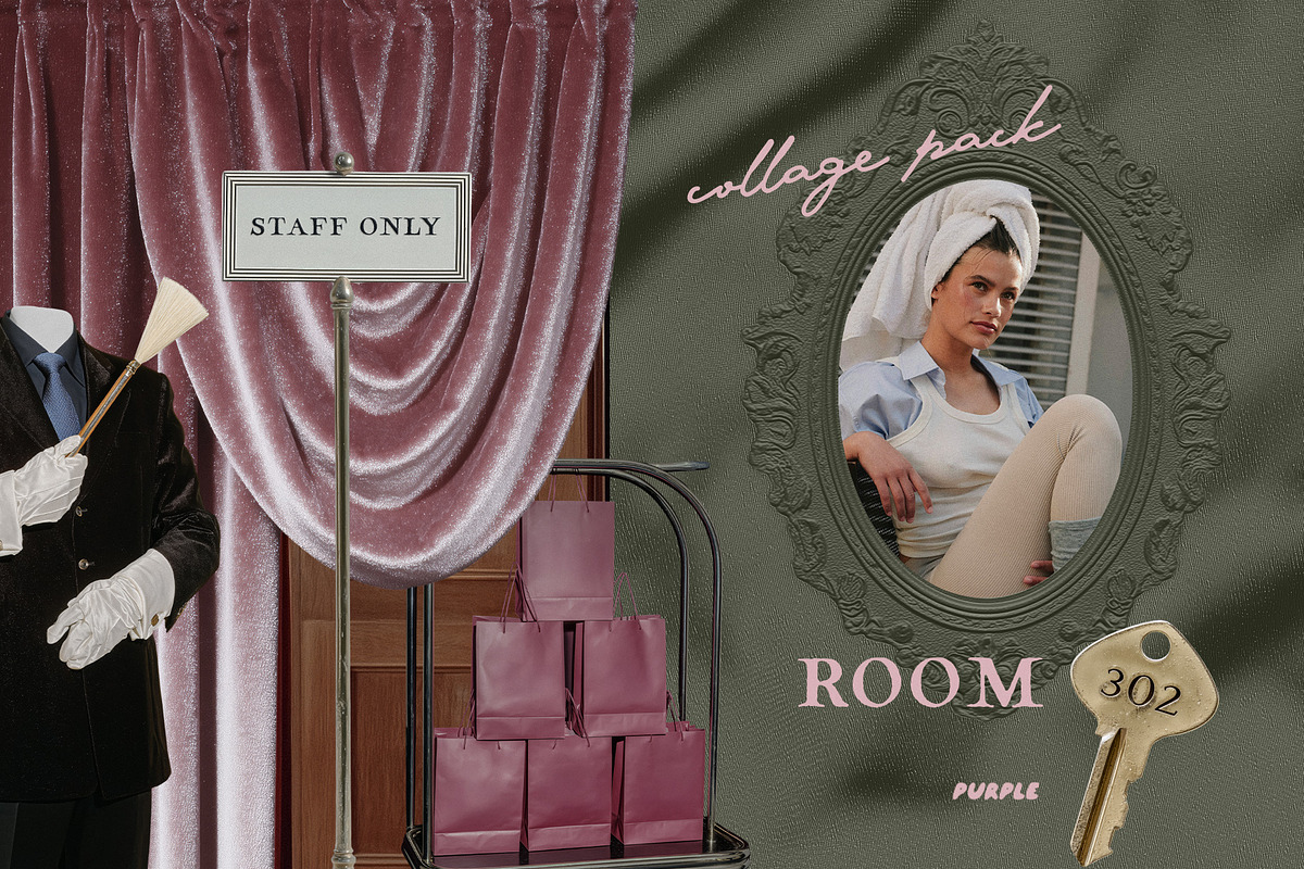ROOM 302: Archival Hotel Collage
