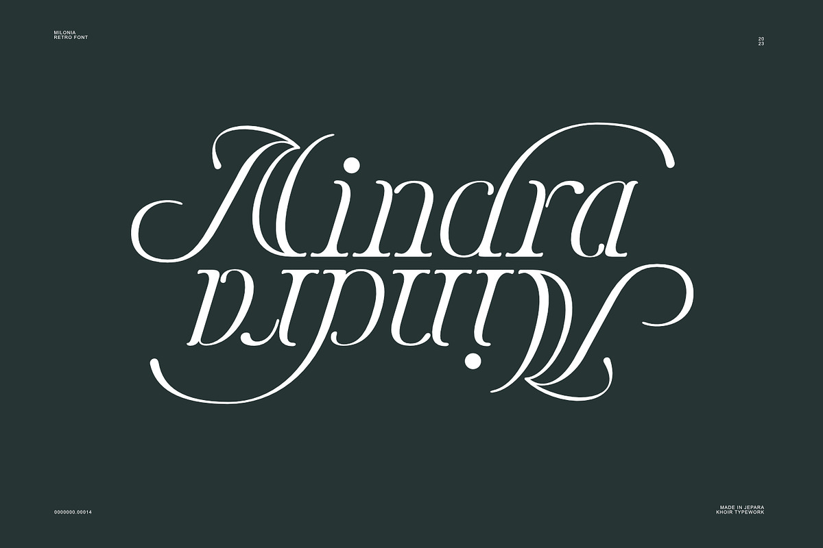Milonia - Font, a Serif Font by Khoir