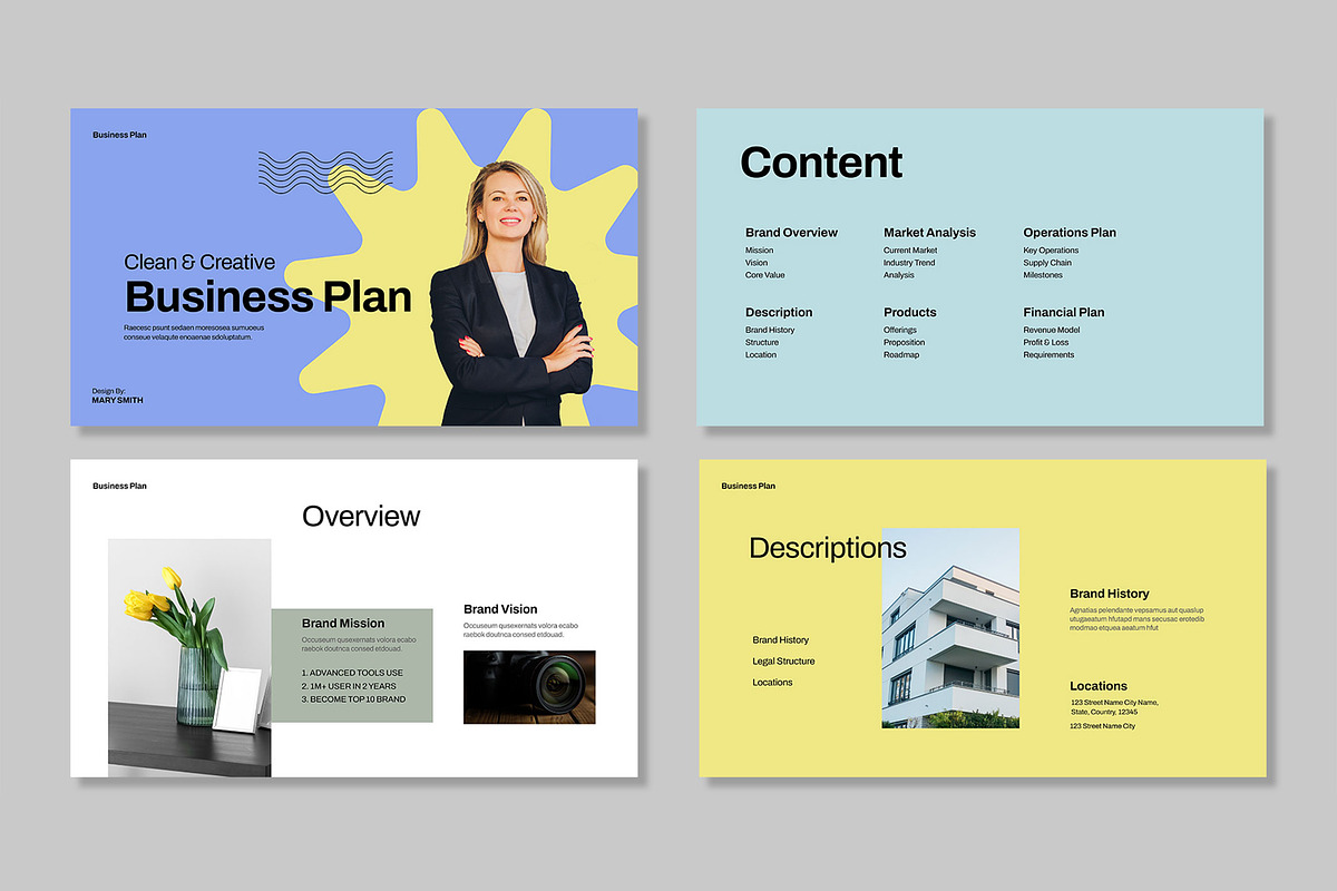 Business Plan Presentation Template