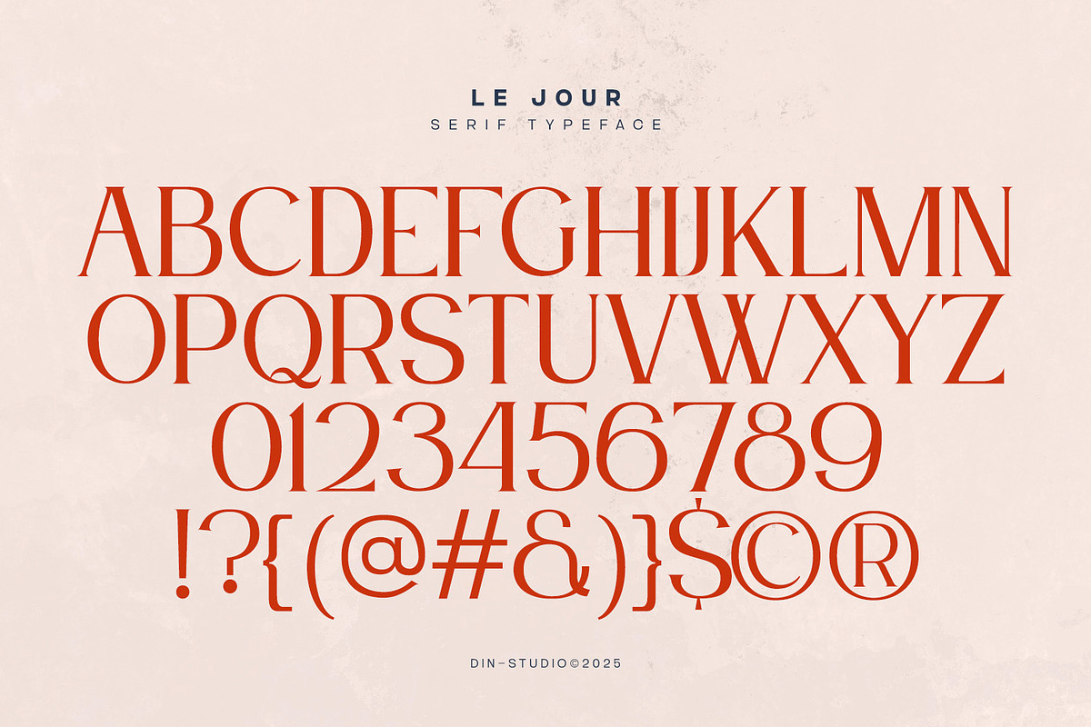 Le Jour - Font Script Serif Family, a Font by din-studio.com