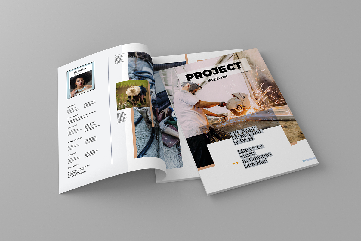 Project - Magazine Template, a Magazine Template by inspirasign