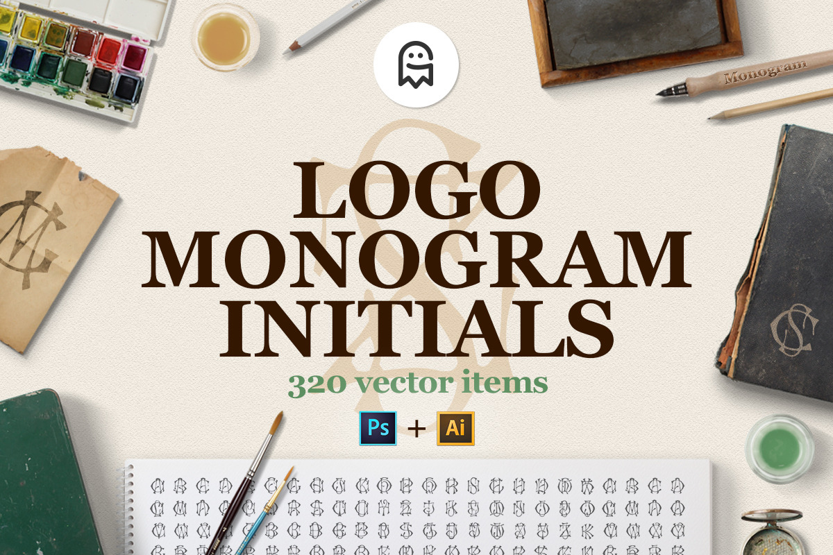 Logo Monogram Initials, a Branding & Logo Template by Graphic Ghost