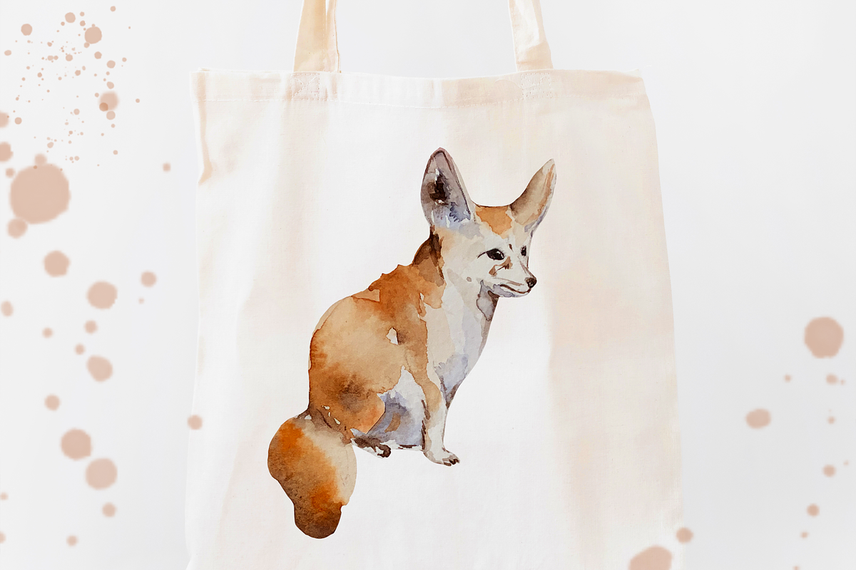 Desert Animals - Watercolor Clip Art, an Animal Illustration by Tati Bordiu