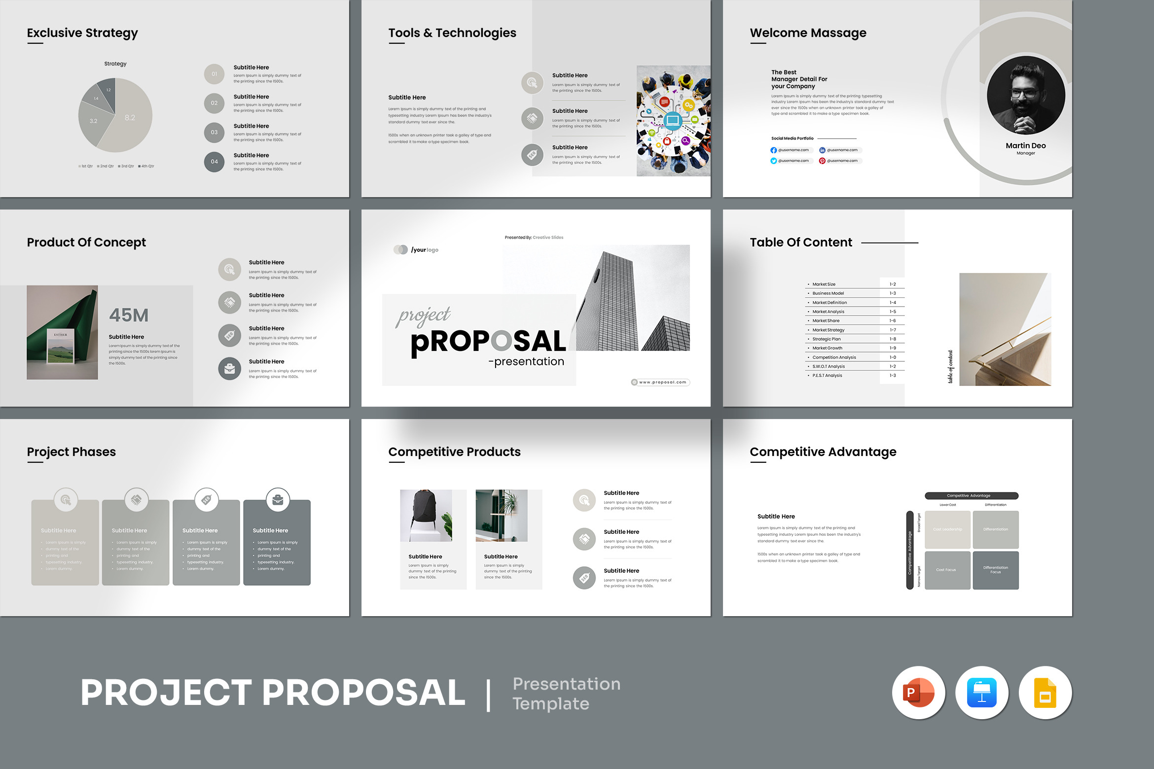 Project Proposal PowerPoint Template, a Presentation Template by ...