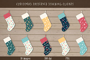 Christmas Stocking Clipart, a Graphic by KitsPix