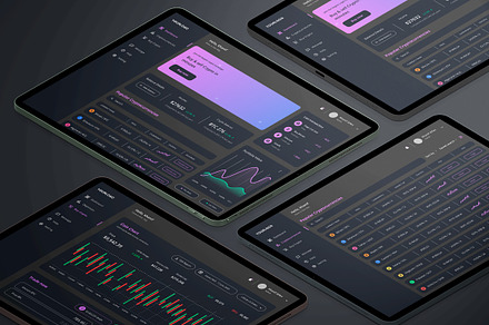 Mock-up Trading Platform(Collection) | UI Kits and Libraries ~ Creative ...