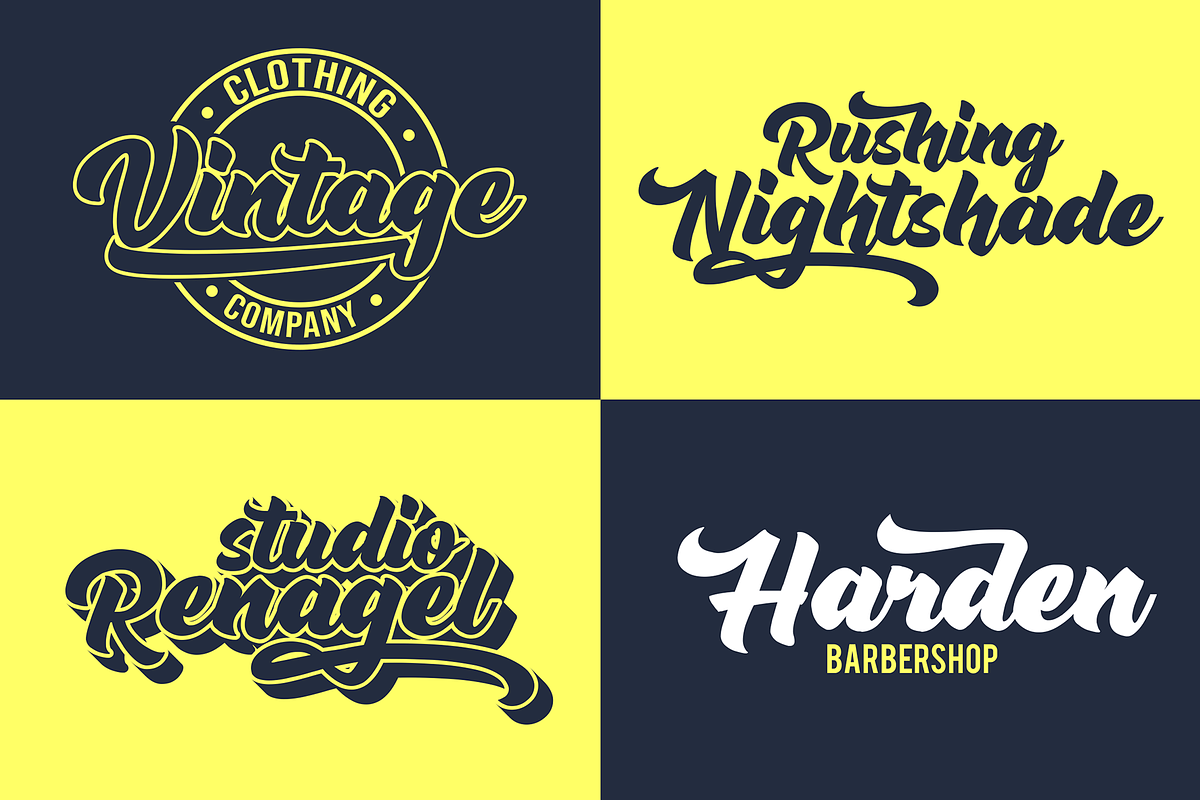 Rushing Nightshade, a Script Font by figuree studio | Creative Market