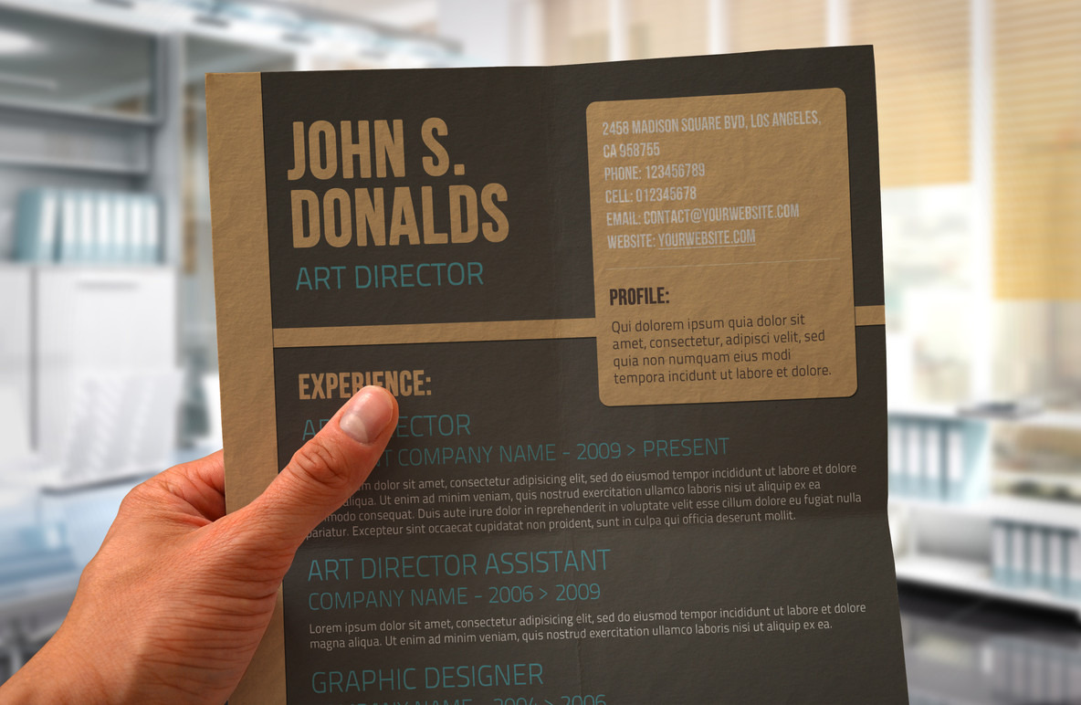Craft Paper CV Design, a Resume Template by Visual Impact