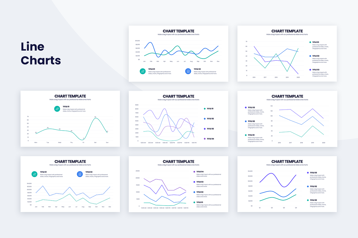 PowerPoint Charts and Graphs Bundle, a Presentation Template by Slidesmash