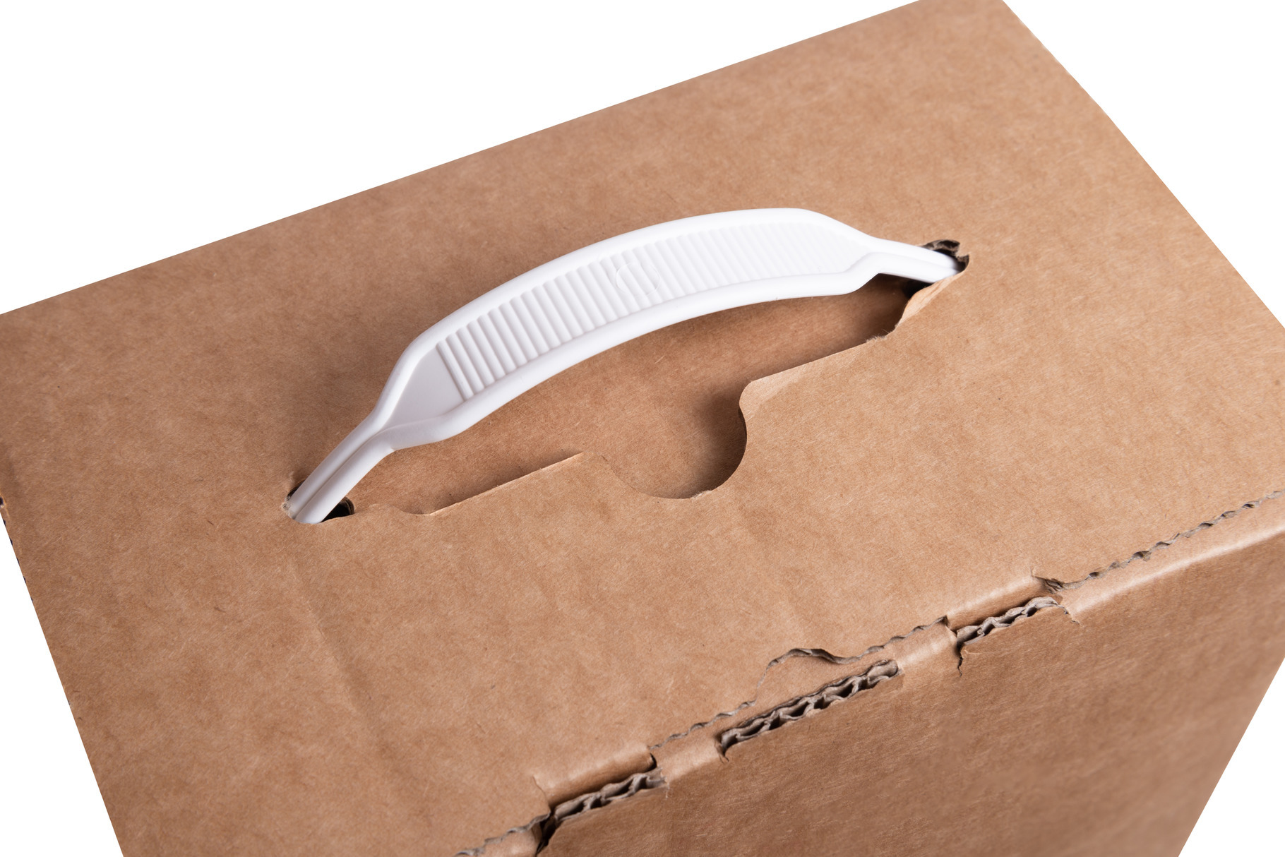 Set of two cardboard box with plastic handle, an Industrial Photo by ...