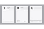 Rx form, pharmacy paper blank, a Healthcare Illustration by Vector ...
