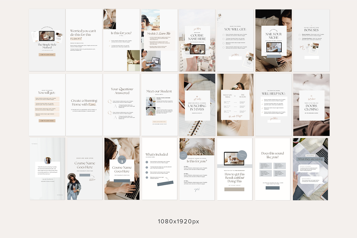 Instagram Course Launch Templates