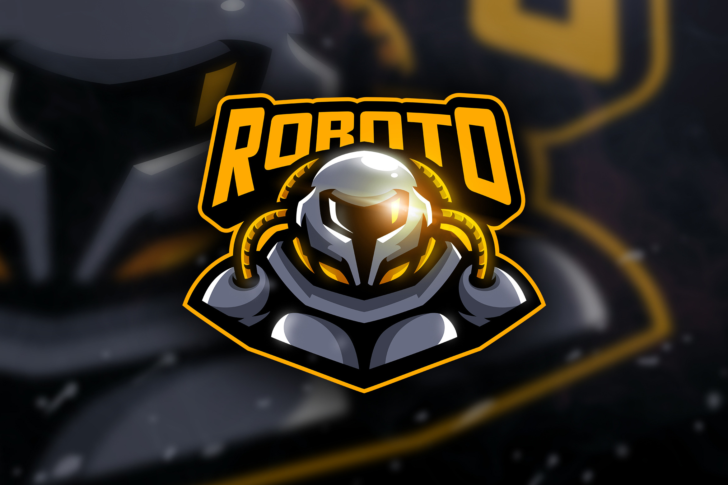 Roboto - Mascot & Esport Logo, a Branding & Logo Template by AQR Studio