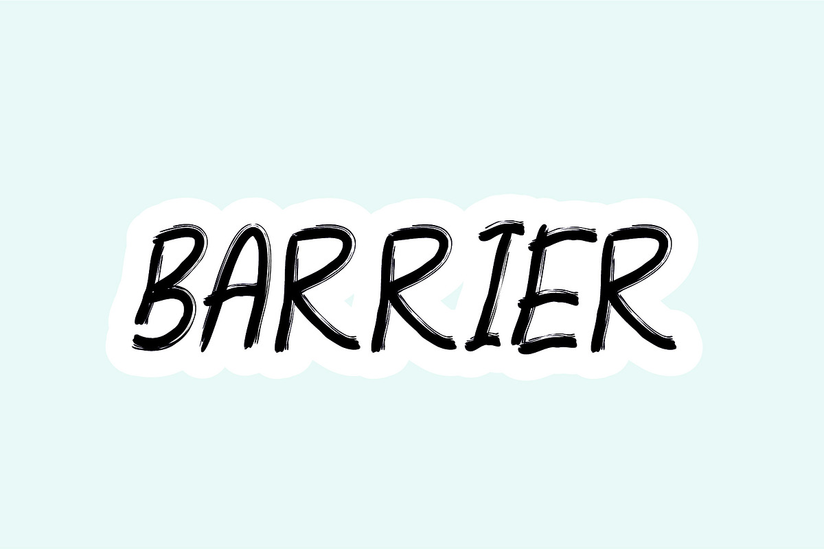 Introducing Barrier - Handwritten Font