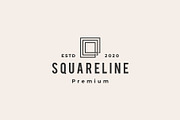 square line outline hipster vintage | Branding & Logo Templates ...