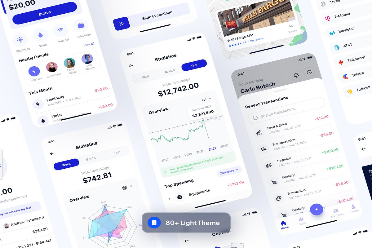 RocketPay - Finance Mobile App UI Ki, an UI Kit Template by Creative ...
