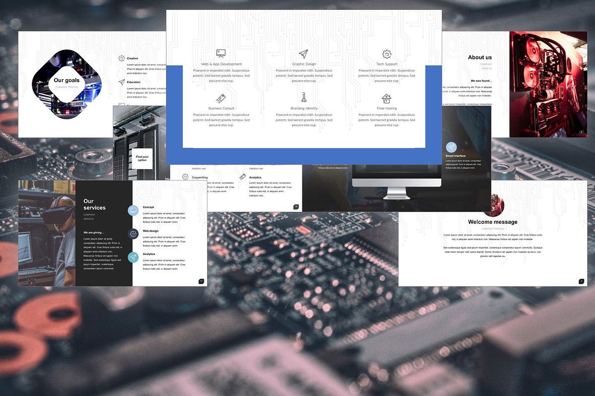 Techno-PowerPoint Template [PPTX], a Presentation Template by litoondev