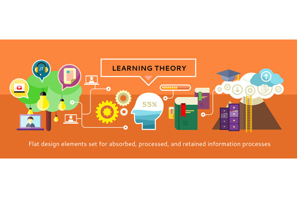 Learning Theory Concept, an Education Illustration by robuart