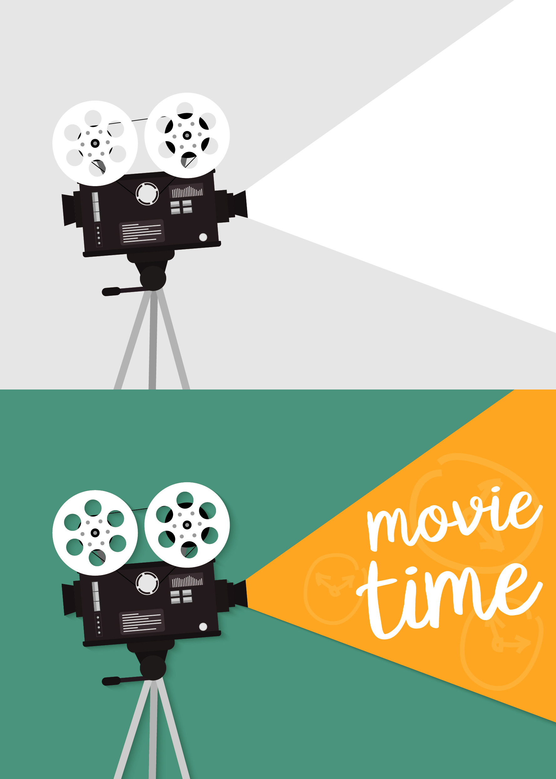 Movie time concept, an Illustration by Drum-magic