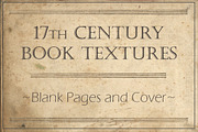 17th Century Book Blank Pages &Cover, a Texture Graphic by Blue Line Design