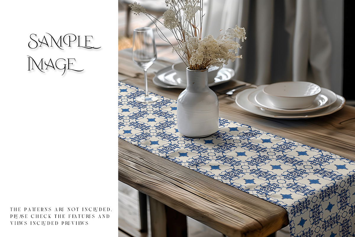 Table Runner with Smart Objects, a Household Mockup by mock-ups ...