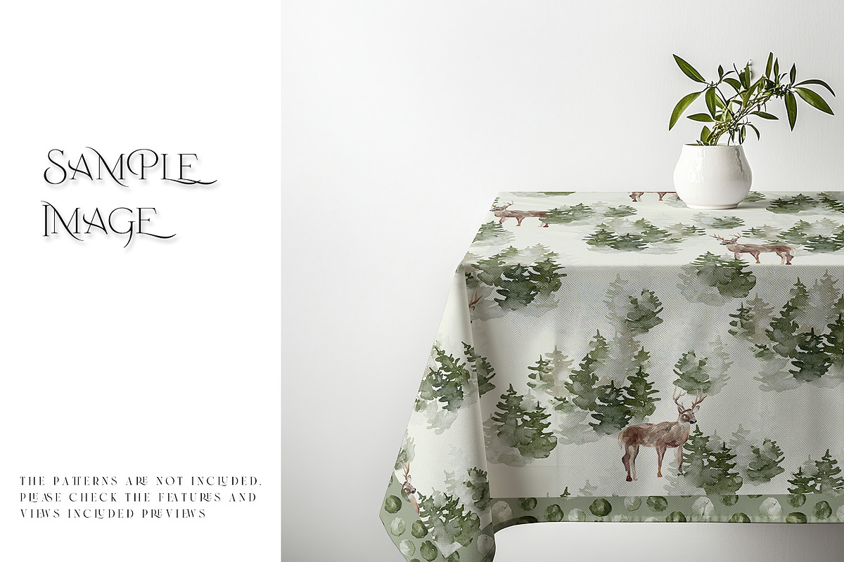 Tablecloths Mockups via Smart Object, a Household Mockup by mock-ups