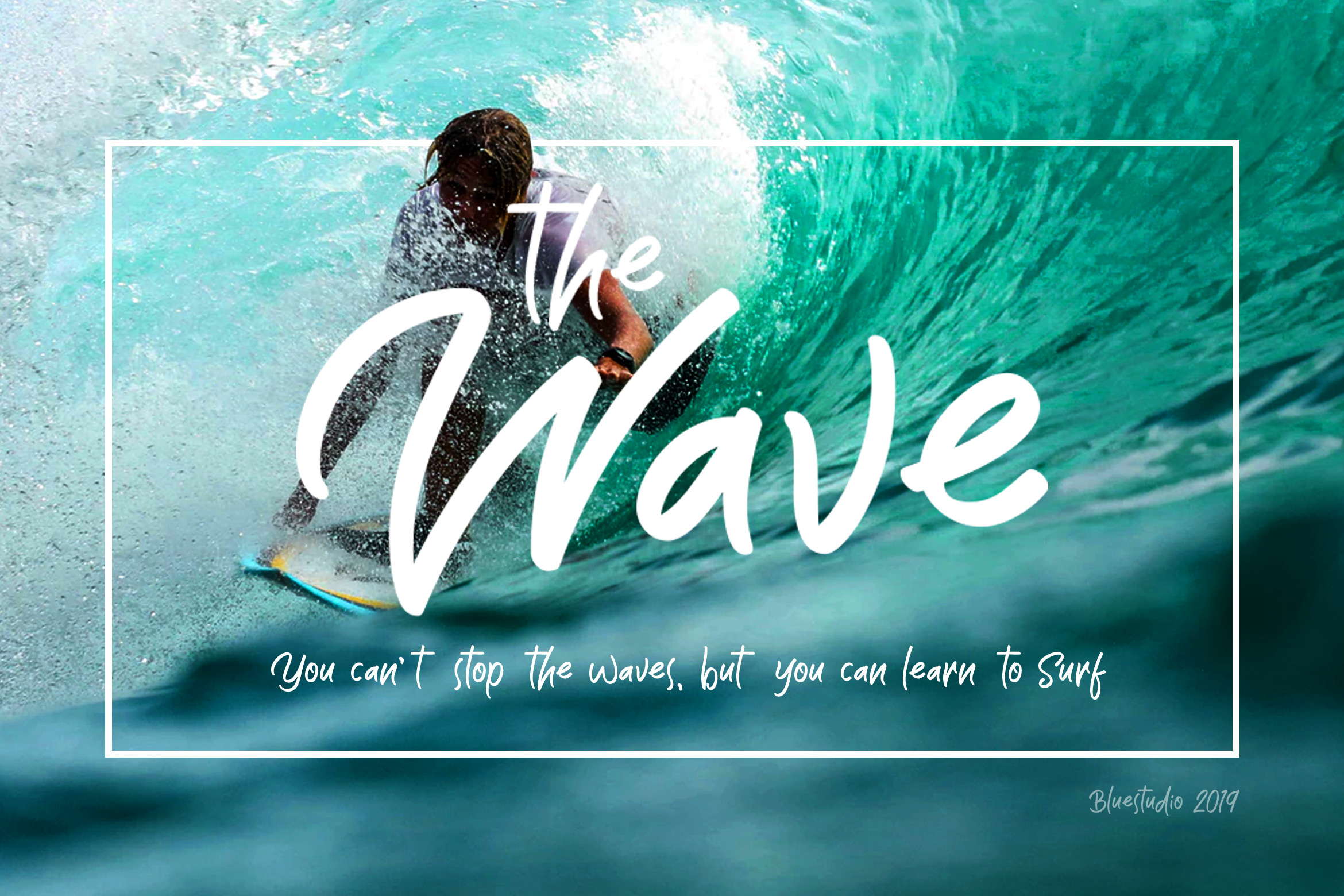 The Wave // Display Font, a Font by Bluestudio