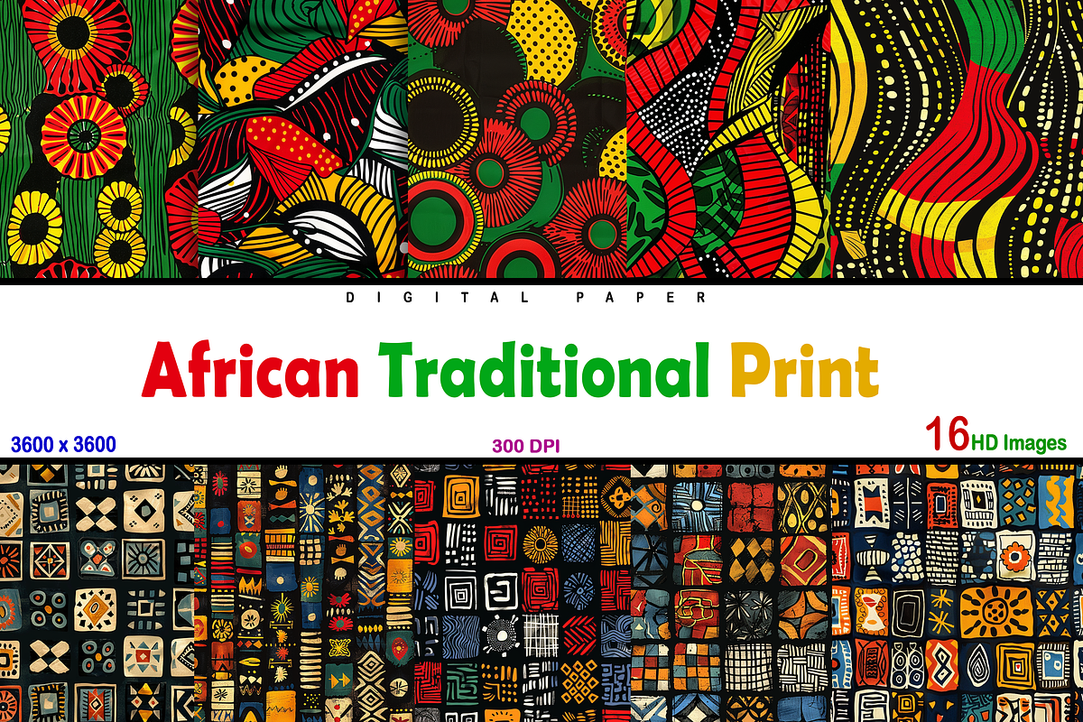 African Traditional Print Pattern