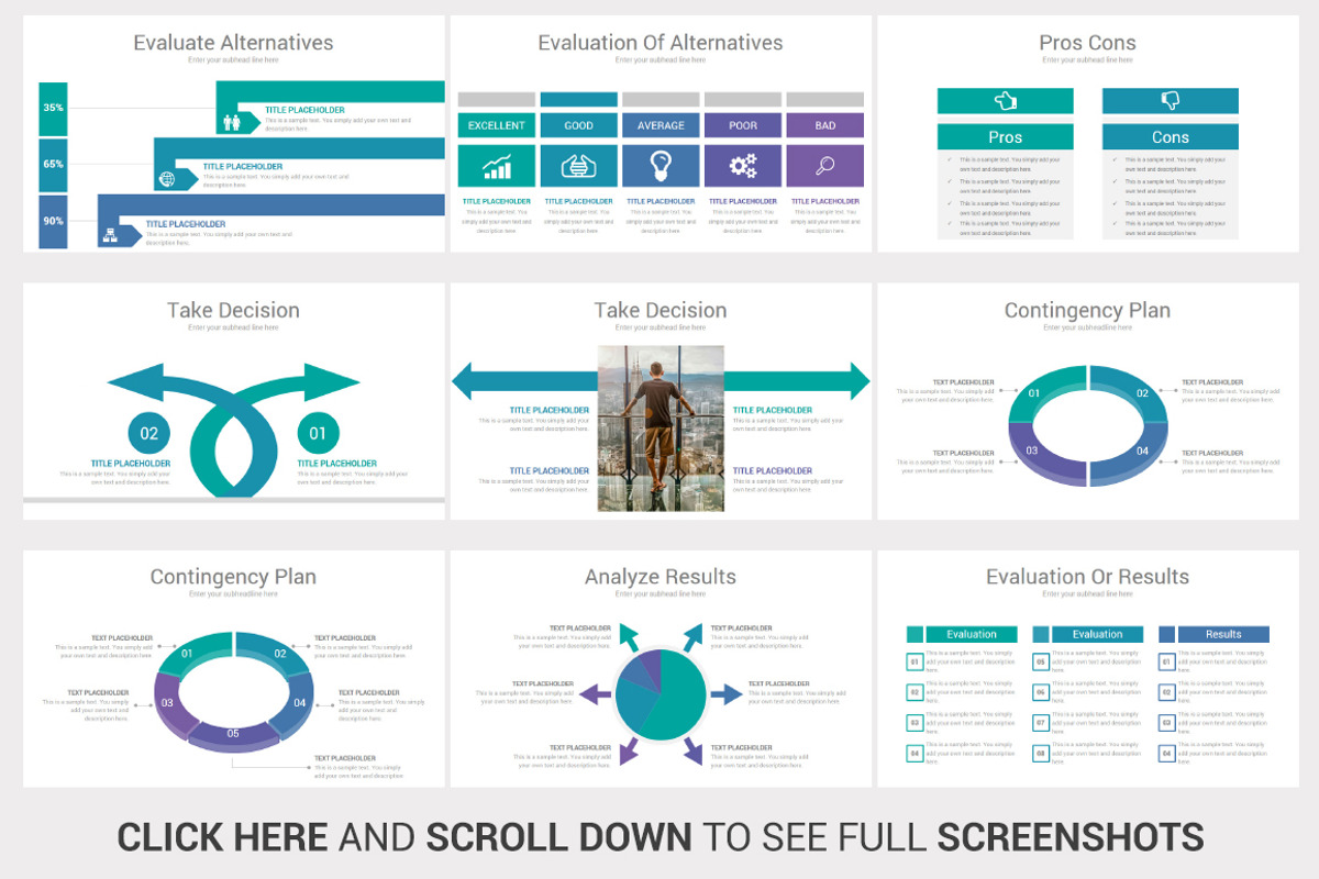 Brainstorming Decision PowerPoint, a Presentation Template by OceanArt